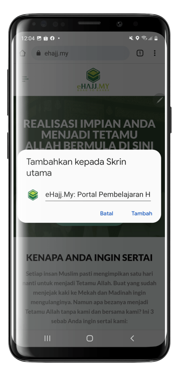 Panduan Penggunaan Sistem – eHajj