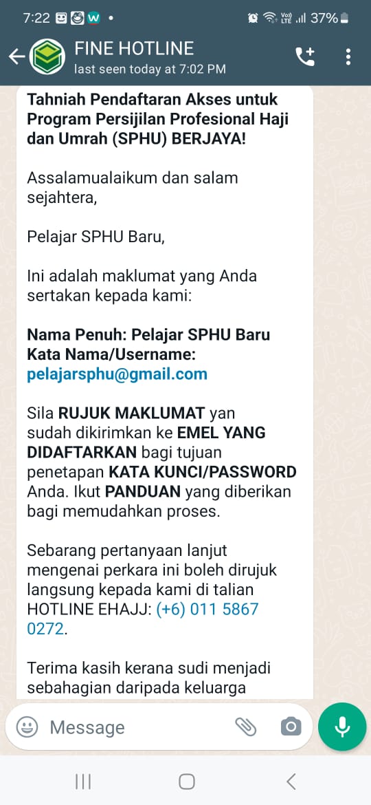 Panduan Daftar Akses | eHajj