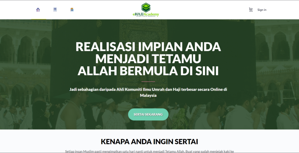 Tutorial Log Masuk | eHajj.My
